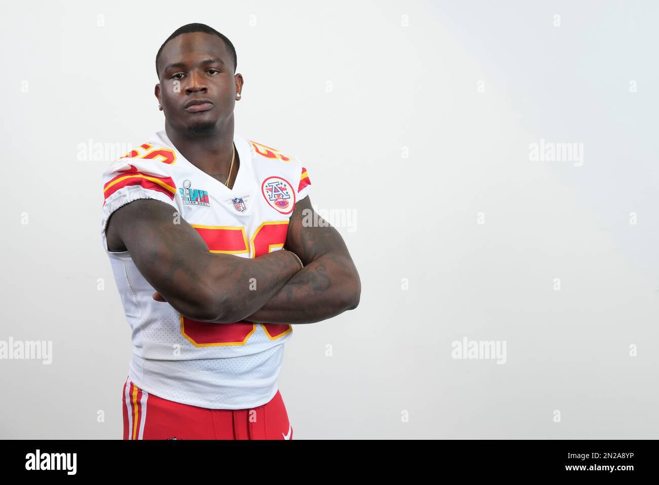 Kansas City Chiefs linebacker Willie Gay poses for a portrait at NFL ...