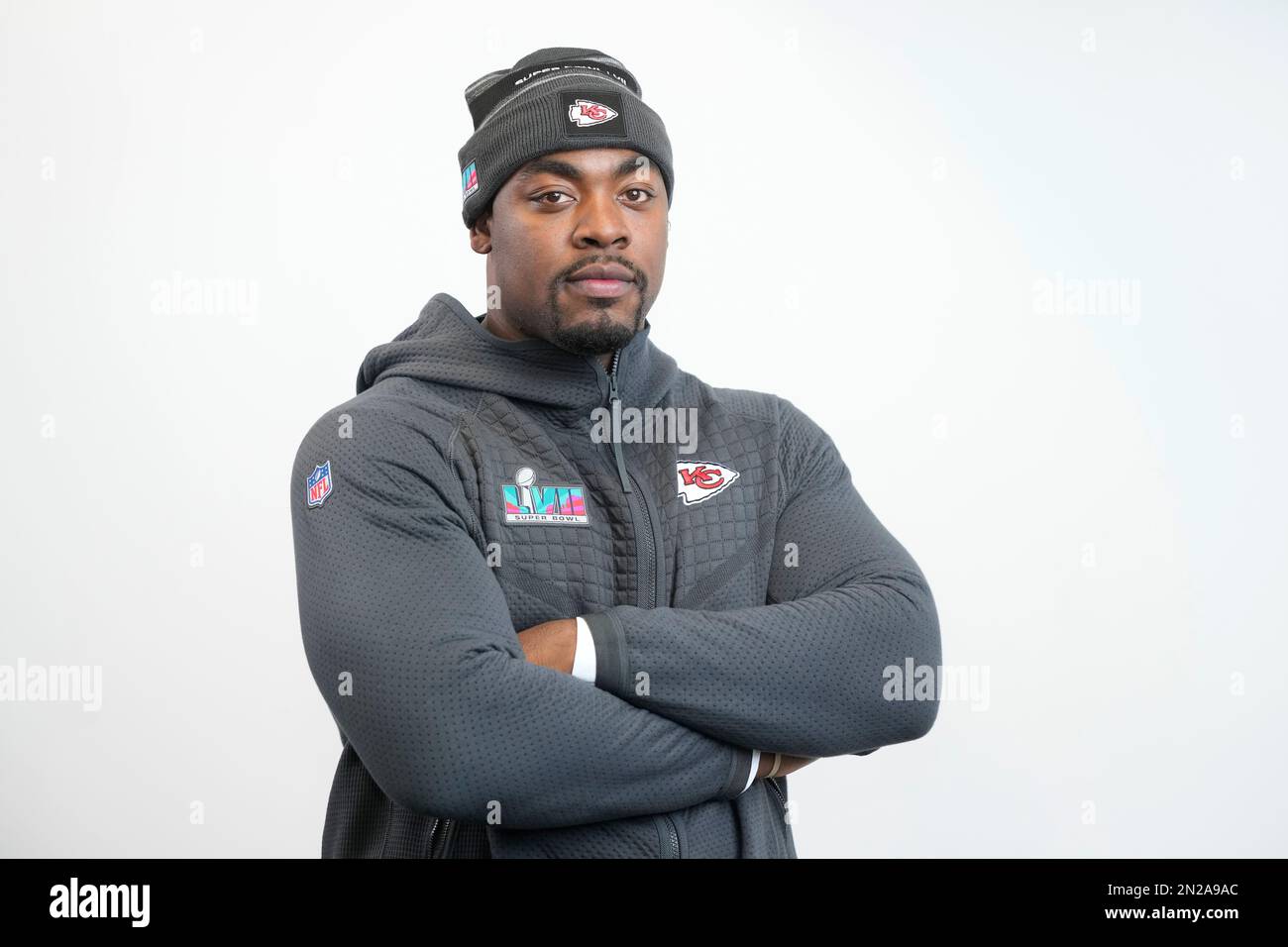 Kansas City Chiefs defensive tackle Chris Jones poses for a portrait at ...