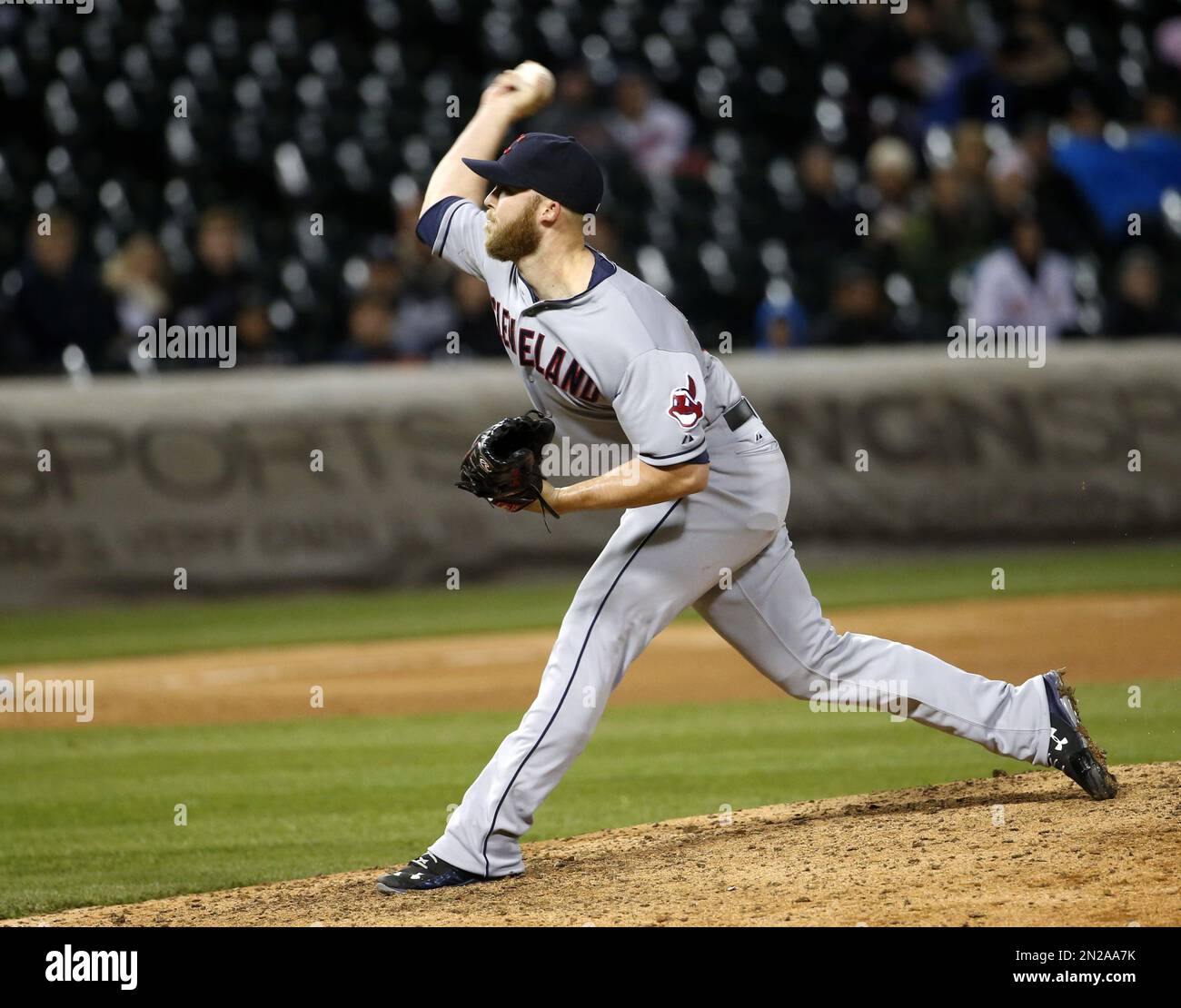 Cleveland Indians relief pitcher Cody Allen delivers during the ninth ...