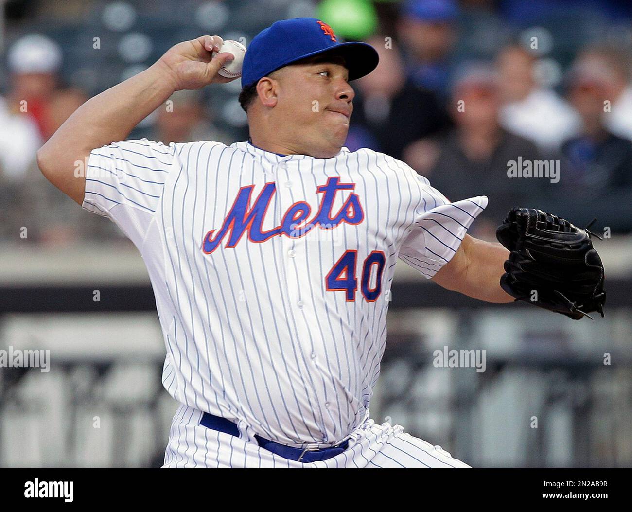 New York Mets pitcher Bartolo Colon (40) delivers against the St. Louis ...