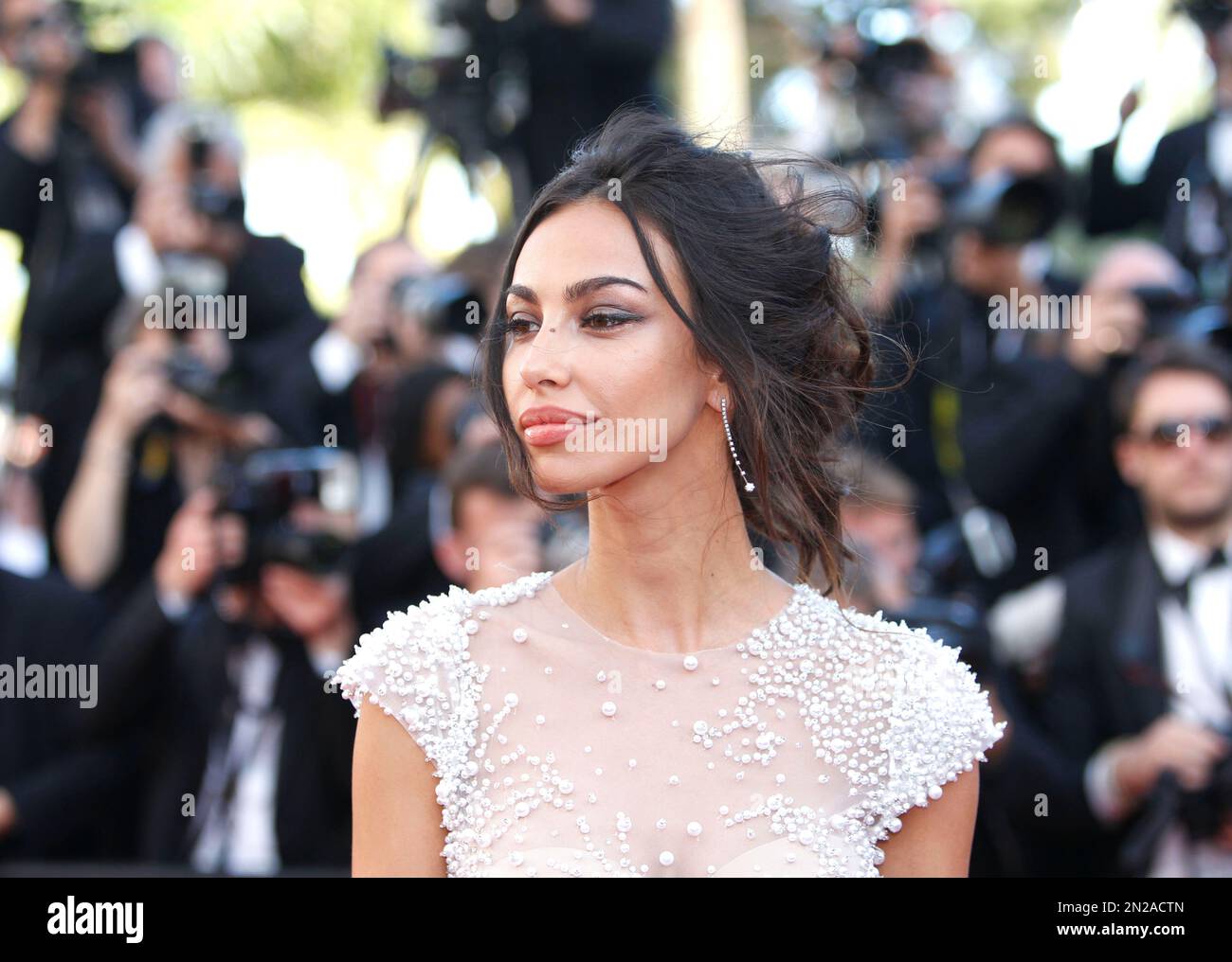 Actress Madalina Ghenea poses for photographers at the screening of the ...
