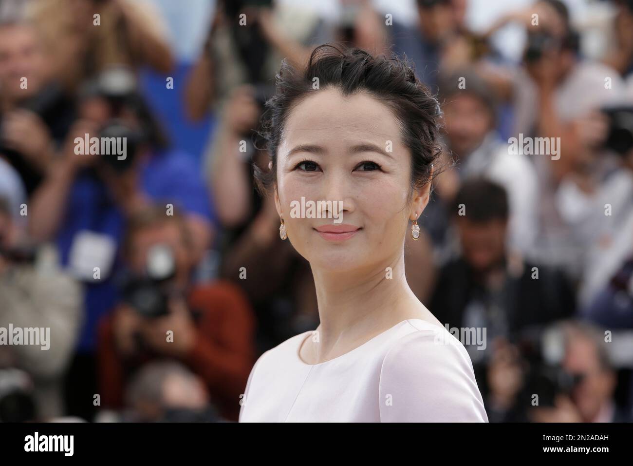 Actress Zhao Tao poses for photographers during a photo call for the ...