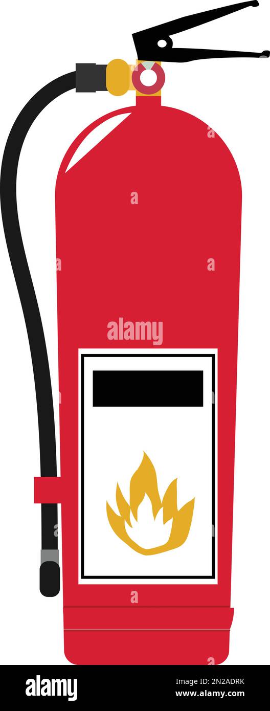 Fire extinguisher design illustration isolated on transparent ...