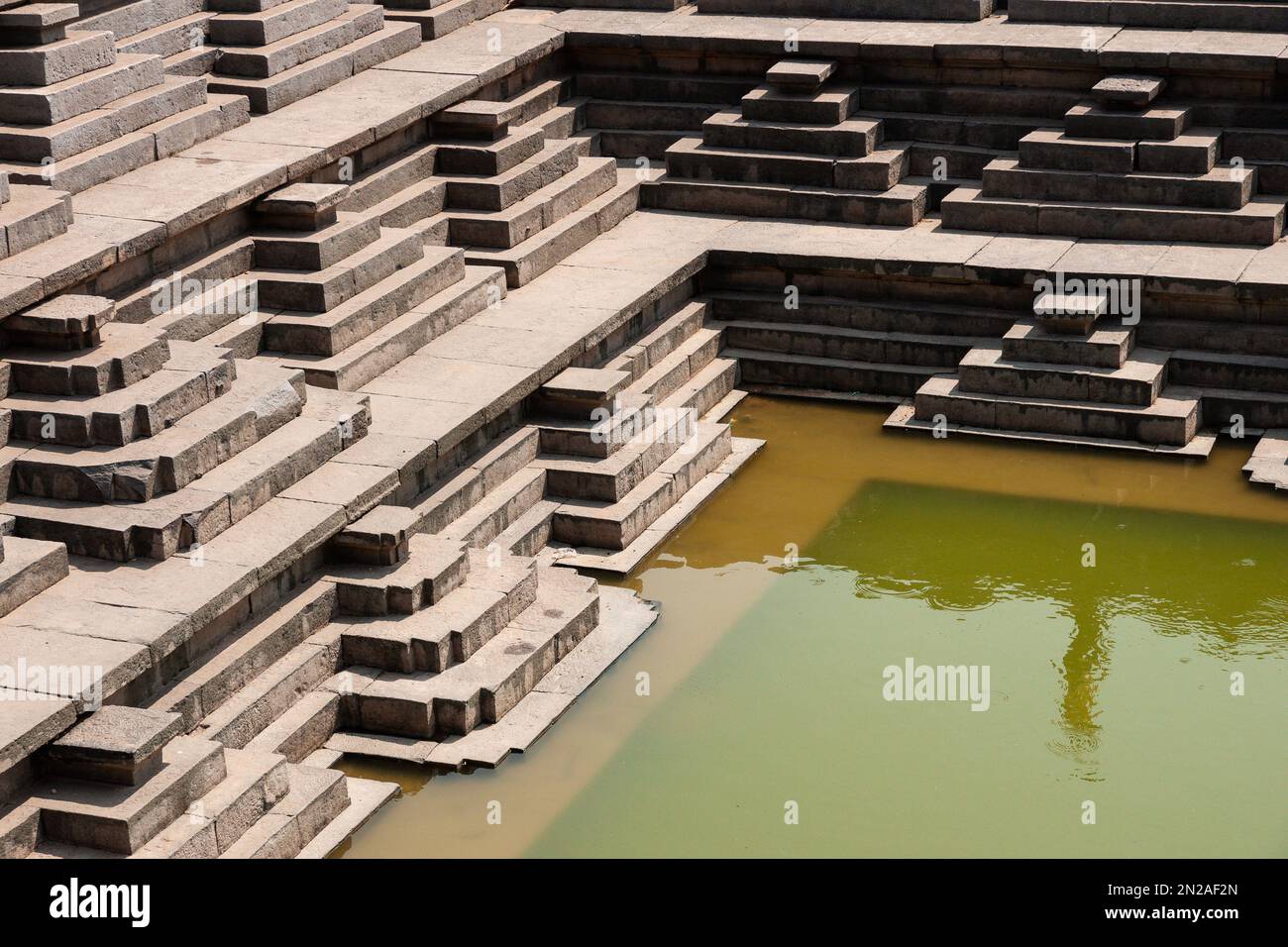 A pool with pyramid steps Stock Photo - Alamy