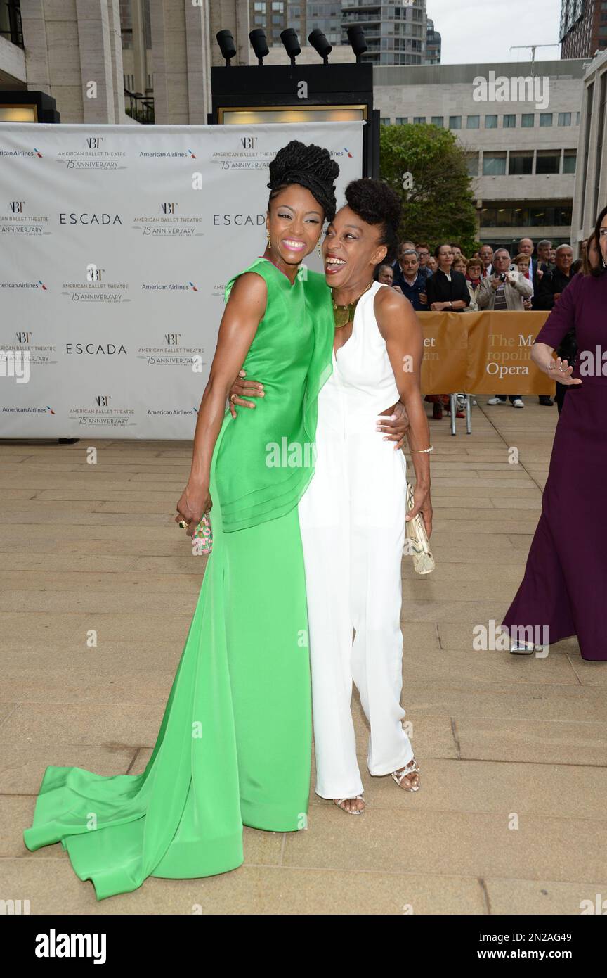 Yaya DaCosta, left, and sister Djassi DaCosta Johnson attend the ...