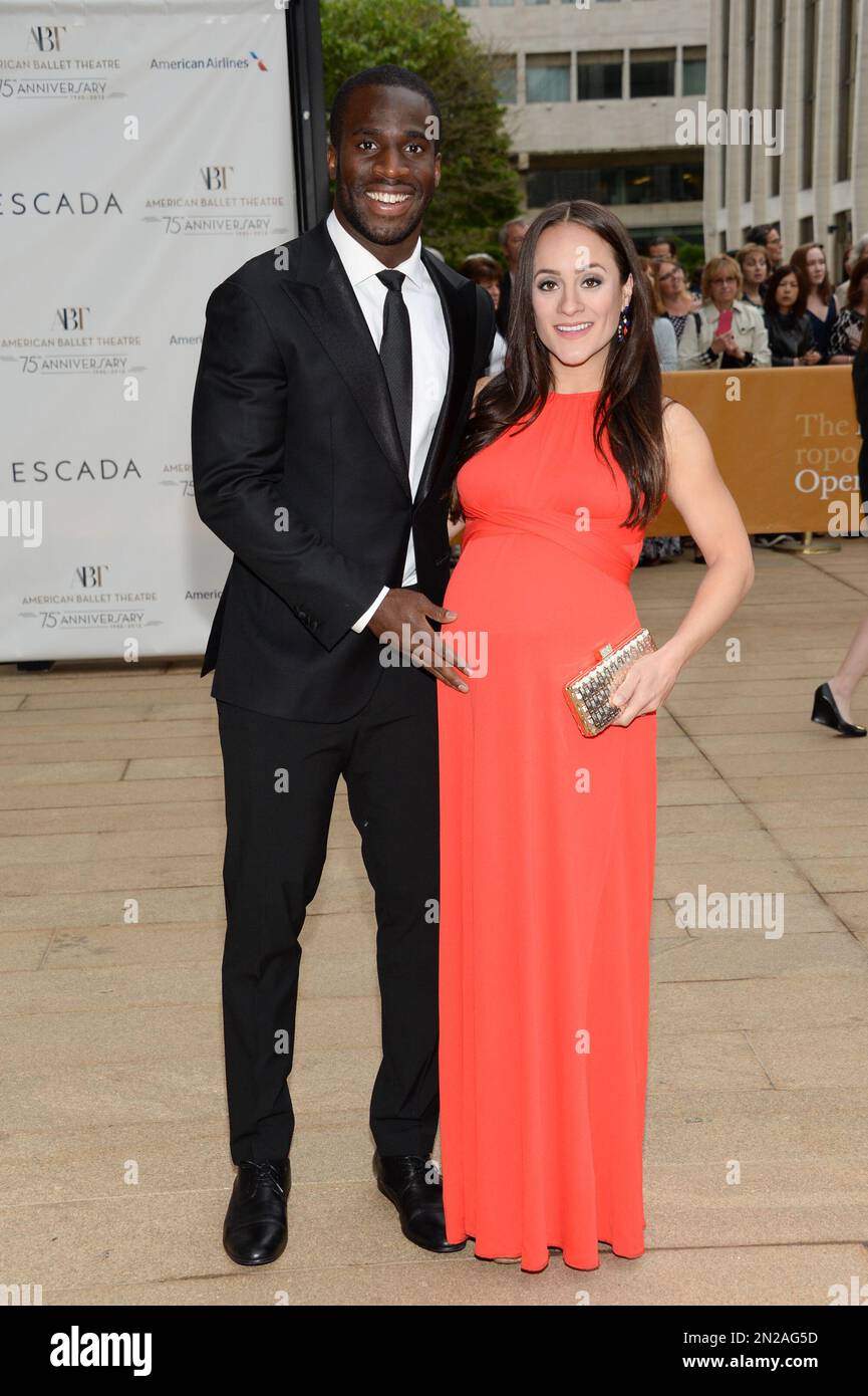 Prince Amukamara and wife Pilar Amukamara attend the American Ballet ...
