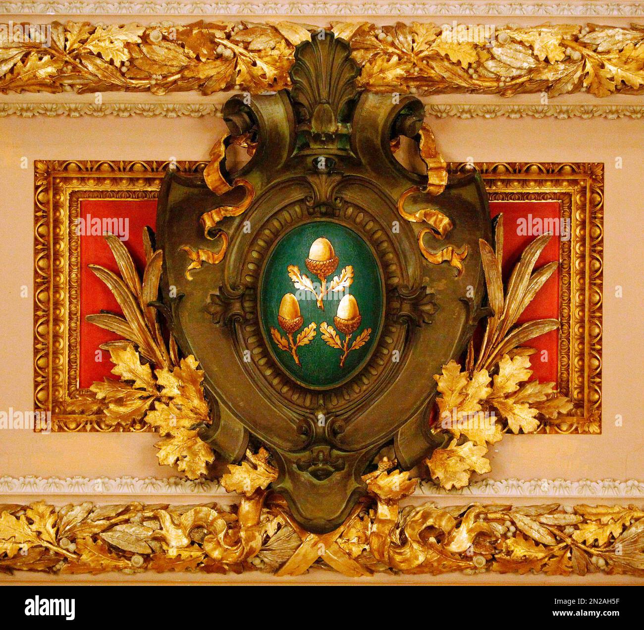 FILE - In this April 6, 2009, file photo, the Vanderbilt family crest ...