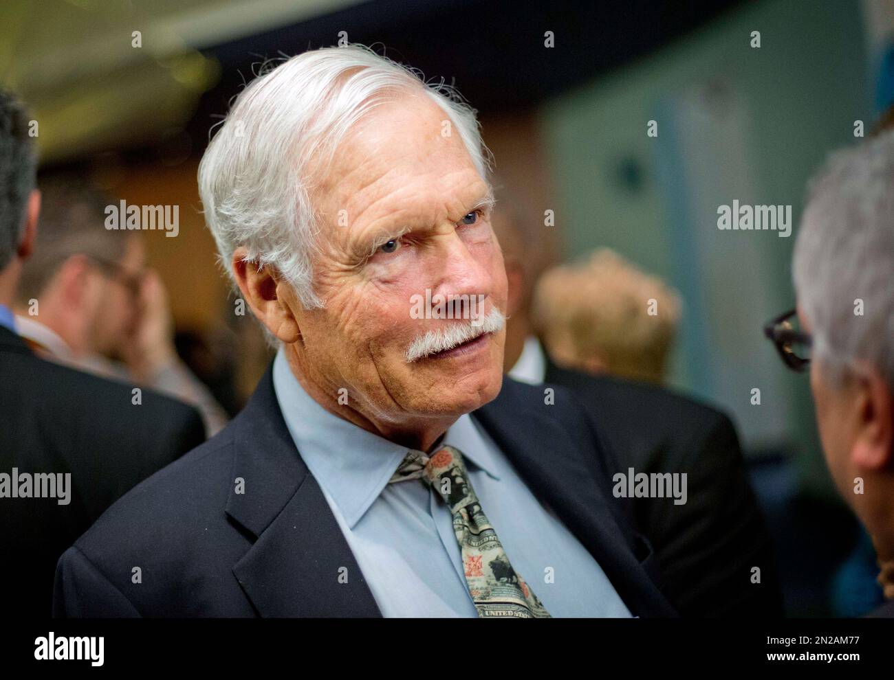 In this Friday, Dec. 6, 2013, file photo, media mogul Ted Turner talks ...