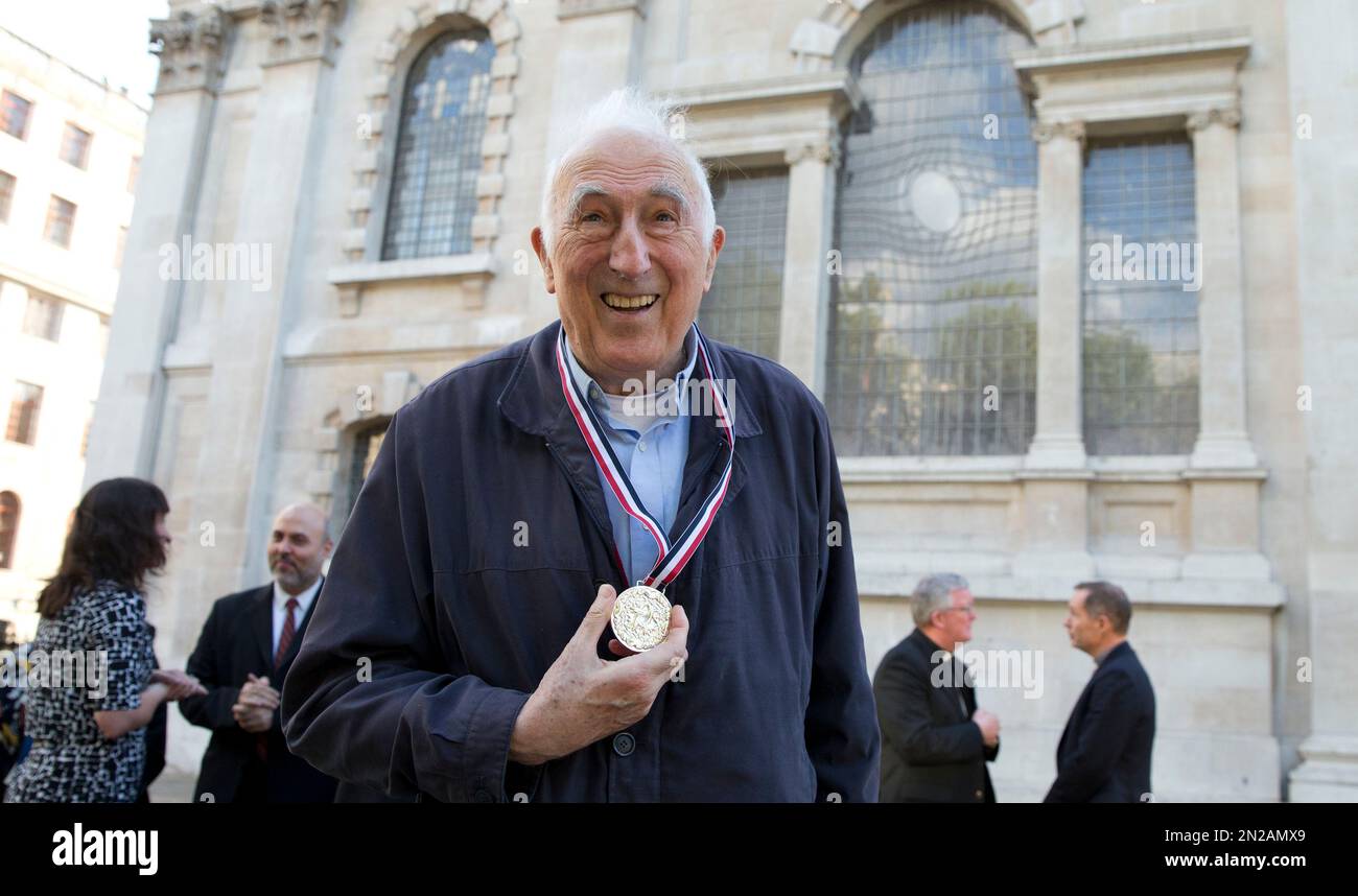 Canadian Jean Vanier founder of L'Arche communities poses for a ...