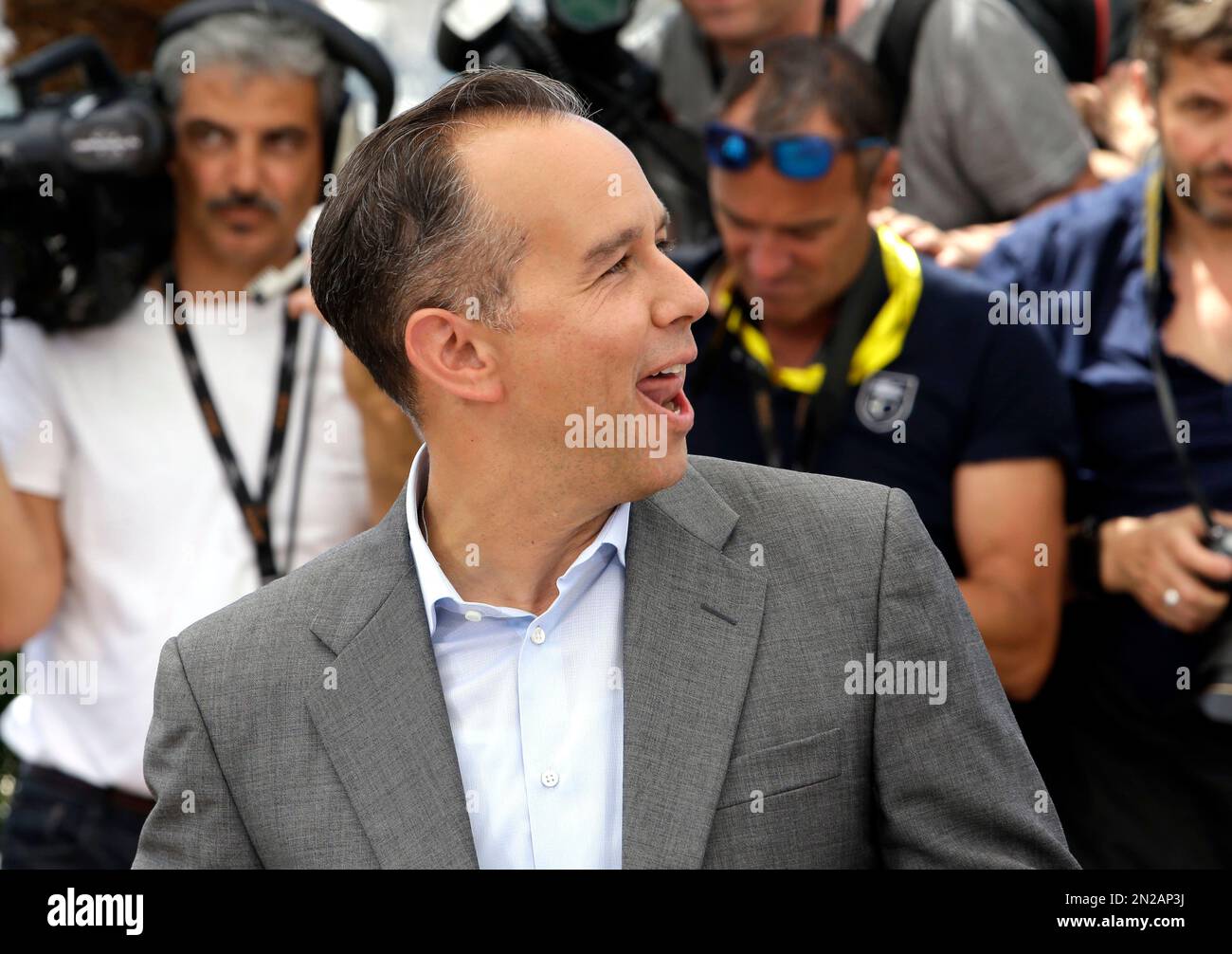 Jonas Rivera poses for photographers during a photo call for the film ...