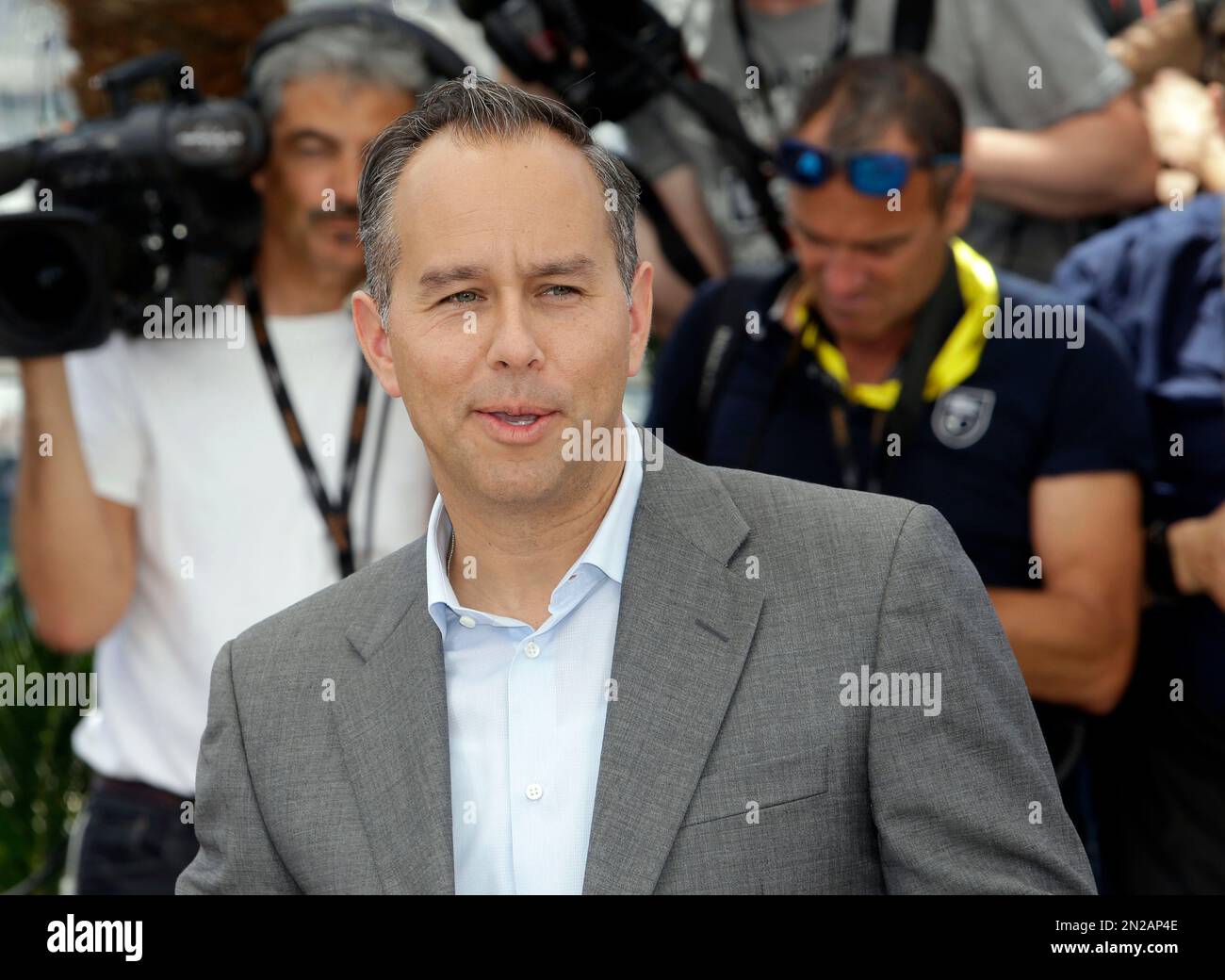 Jonas Rivera poses for photographers during a photo call for the film ...