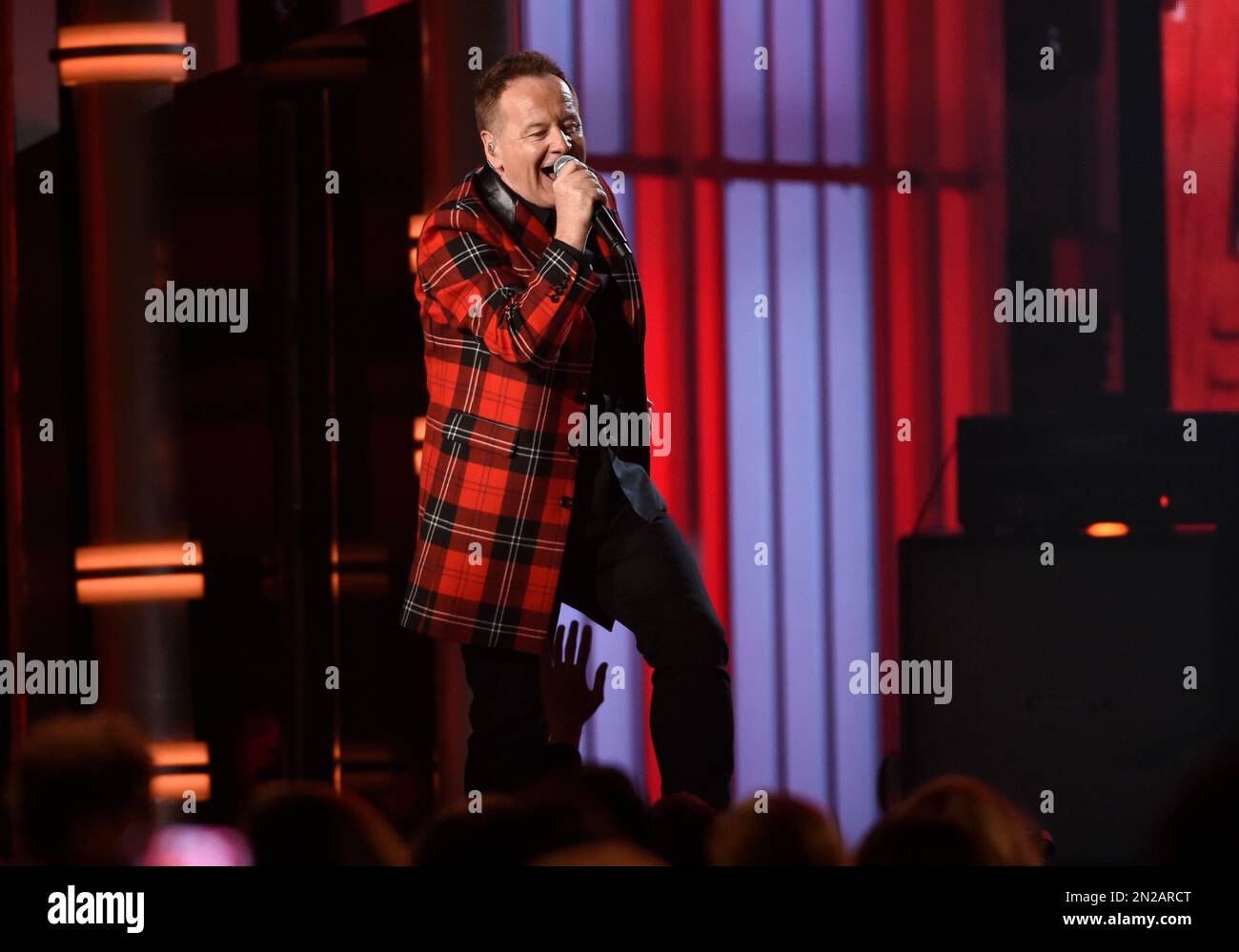 James Kerr of Simple Minds performs a tribute to the 30th anniversary ...