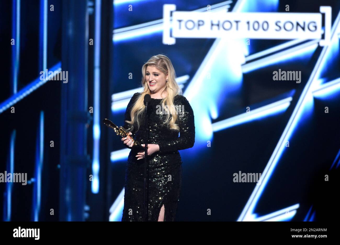 Meghan Trainor accepts the award for top hot 100 song for “All About ...