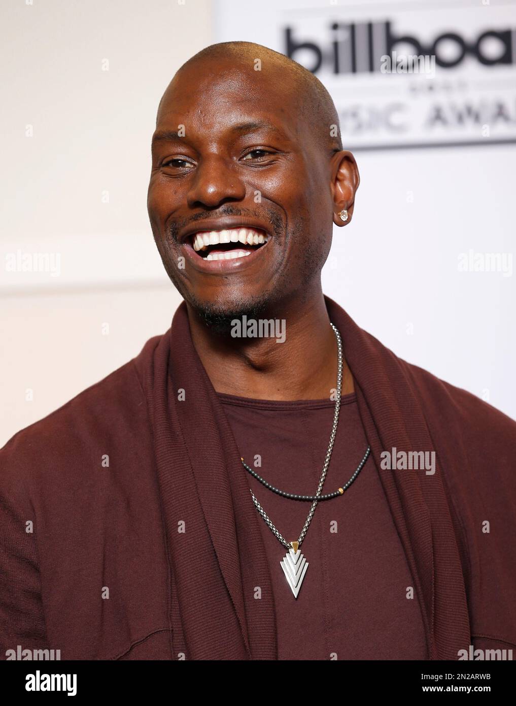 Tyrese poses in the press room at the Billboard Music Awards at the MGM ...