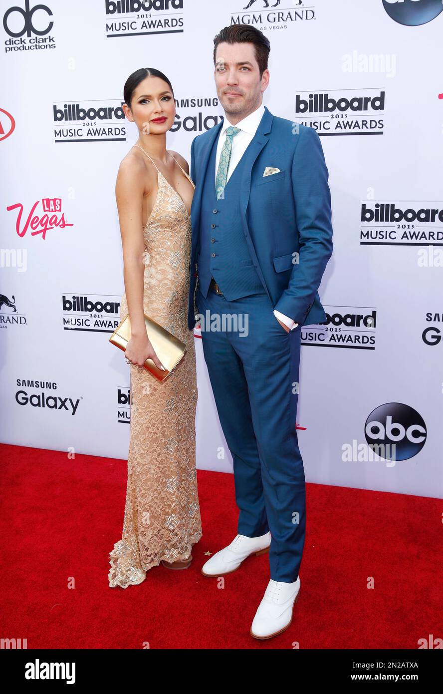 Audra Mari, left, and Jonathan Scott arrive at the Billboard Music ...