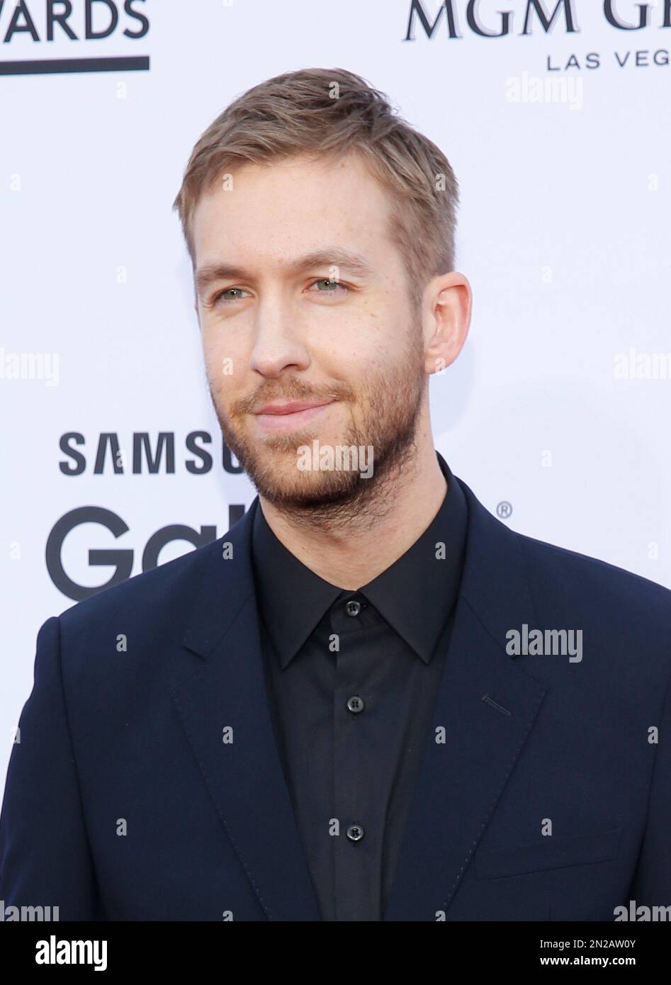 Calvin Harris arrives at the Billboard Music Awards at the MGM Grand ...