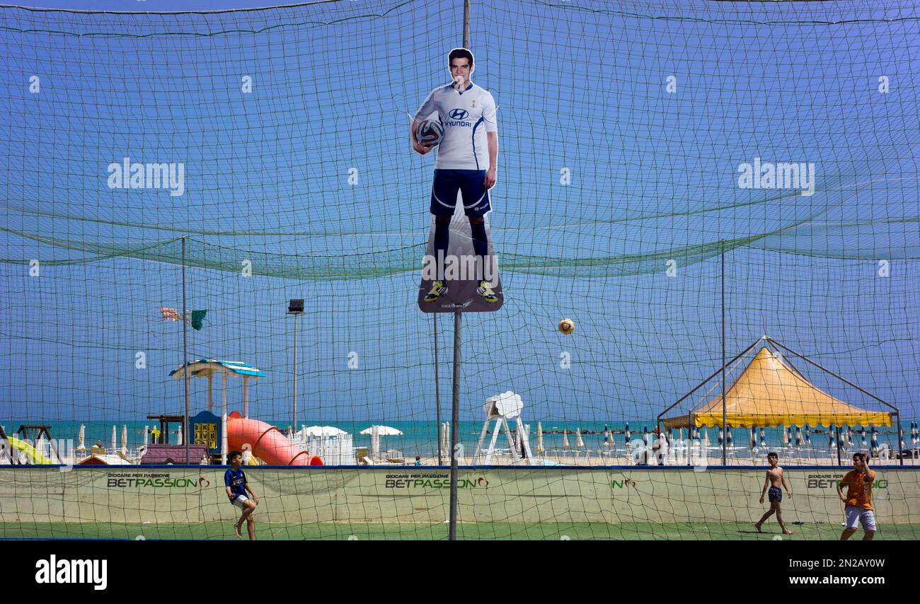 A life-size cardboard cutout depicting Brazilian soccer player Kaka ...