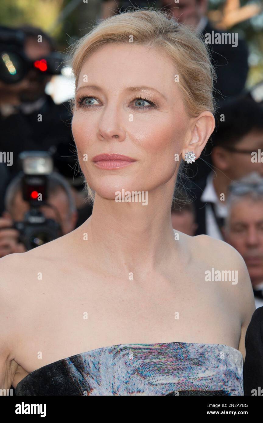 Cate Blanchett poses for photographers upon arrival for the screening ...
