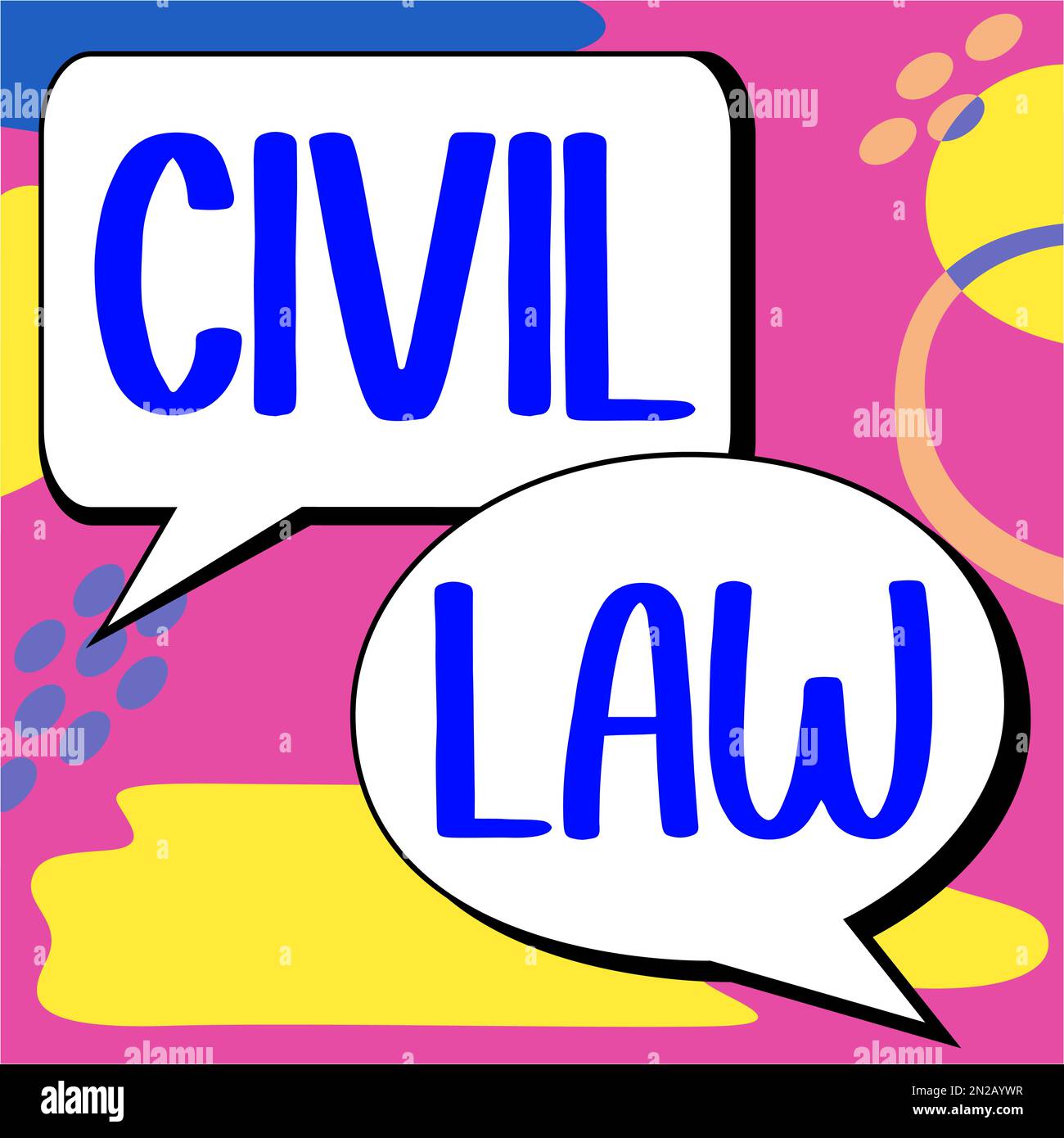 Conceptual display Civil Law. Conceptual photo Law concerned with ...