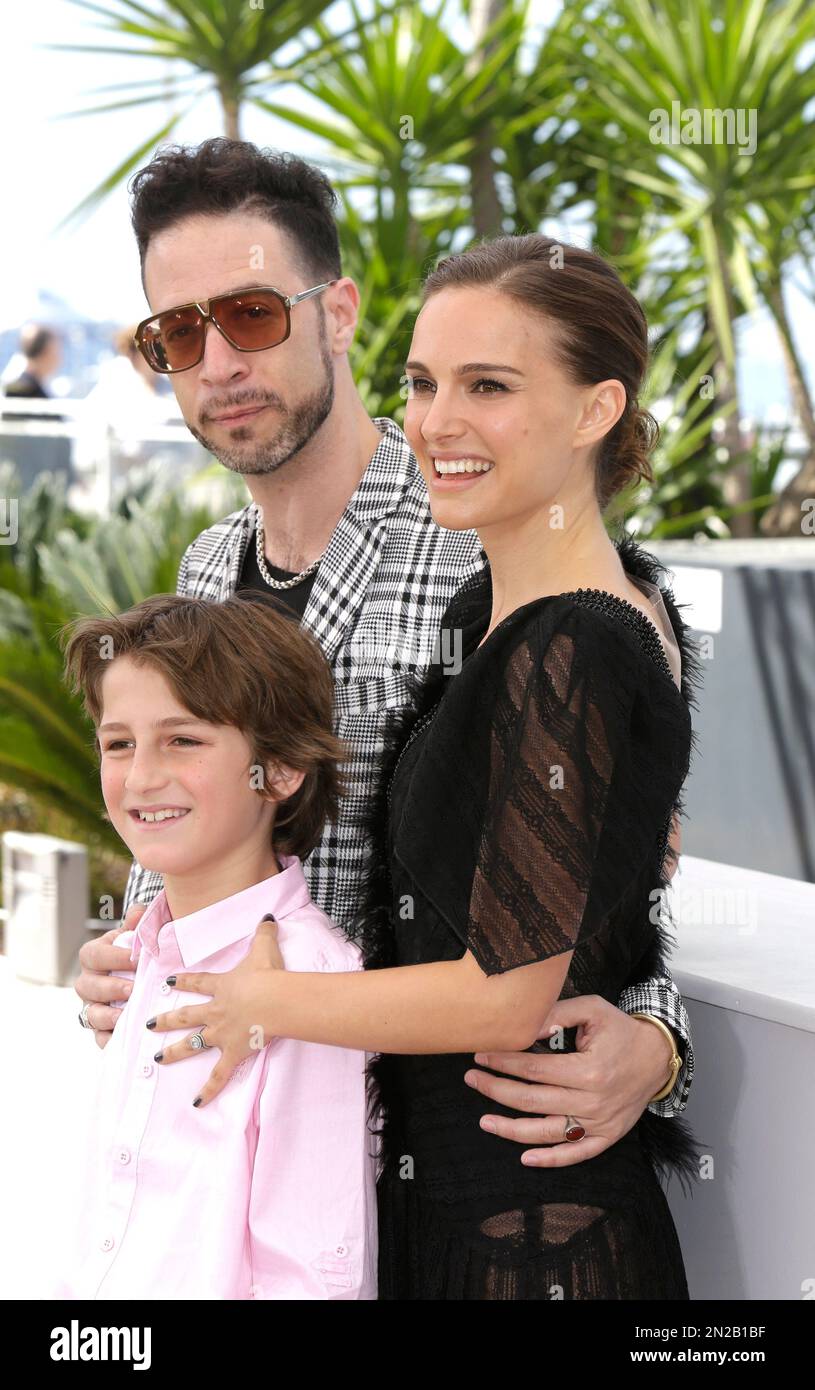 Actor Gilad Kahana, Natalie Portman and Amir Tessler pose for ...