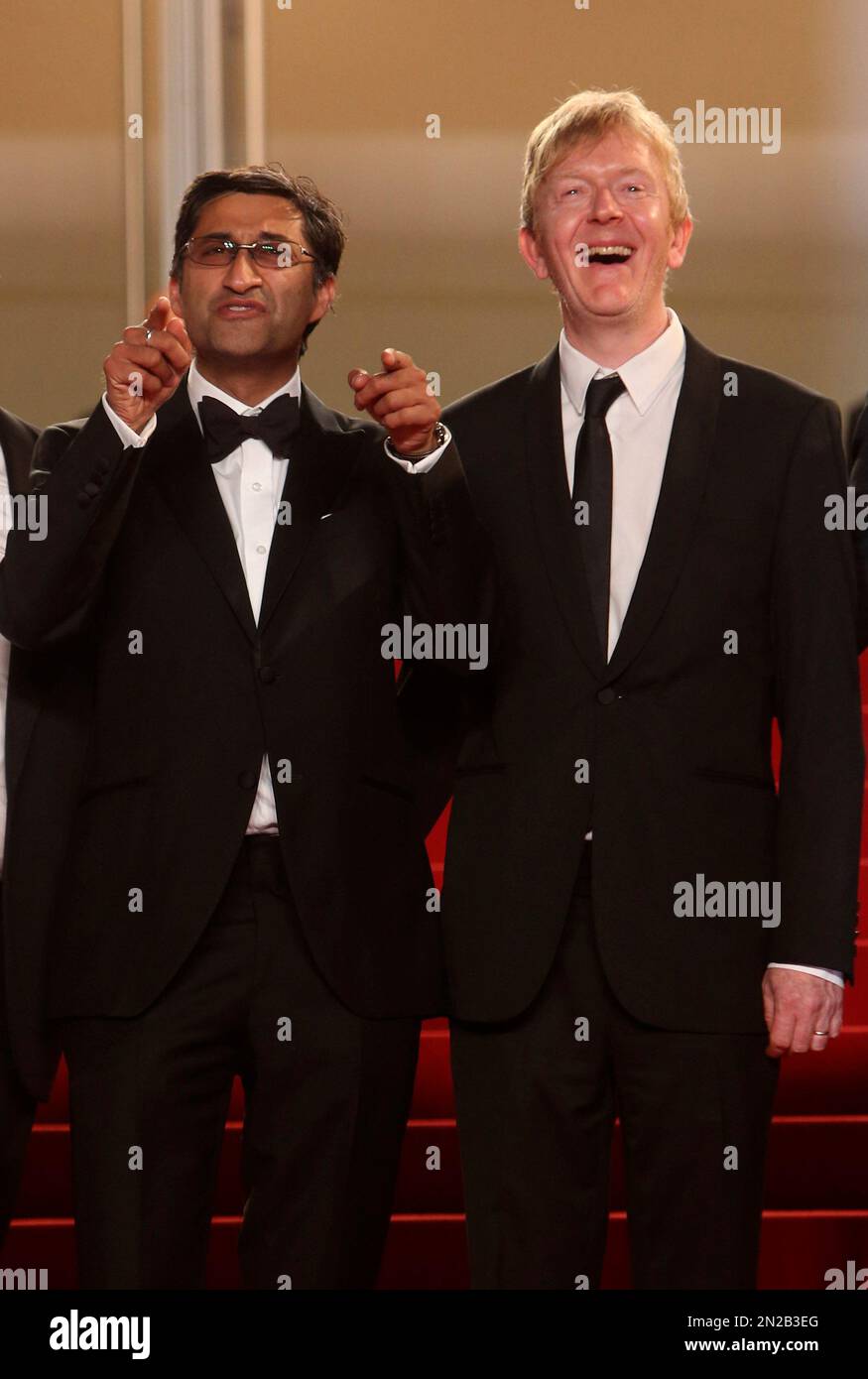 Director Asif Kapadia, left, and video editor Chris King pose for ...