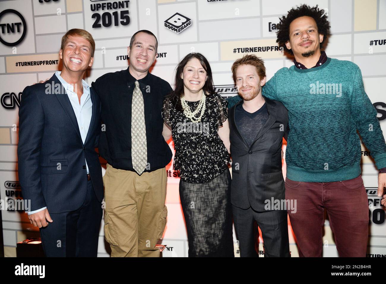Talent, from left, Jack Mcbrayer, Matt Senreich, Seth Green and Eric ...