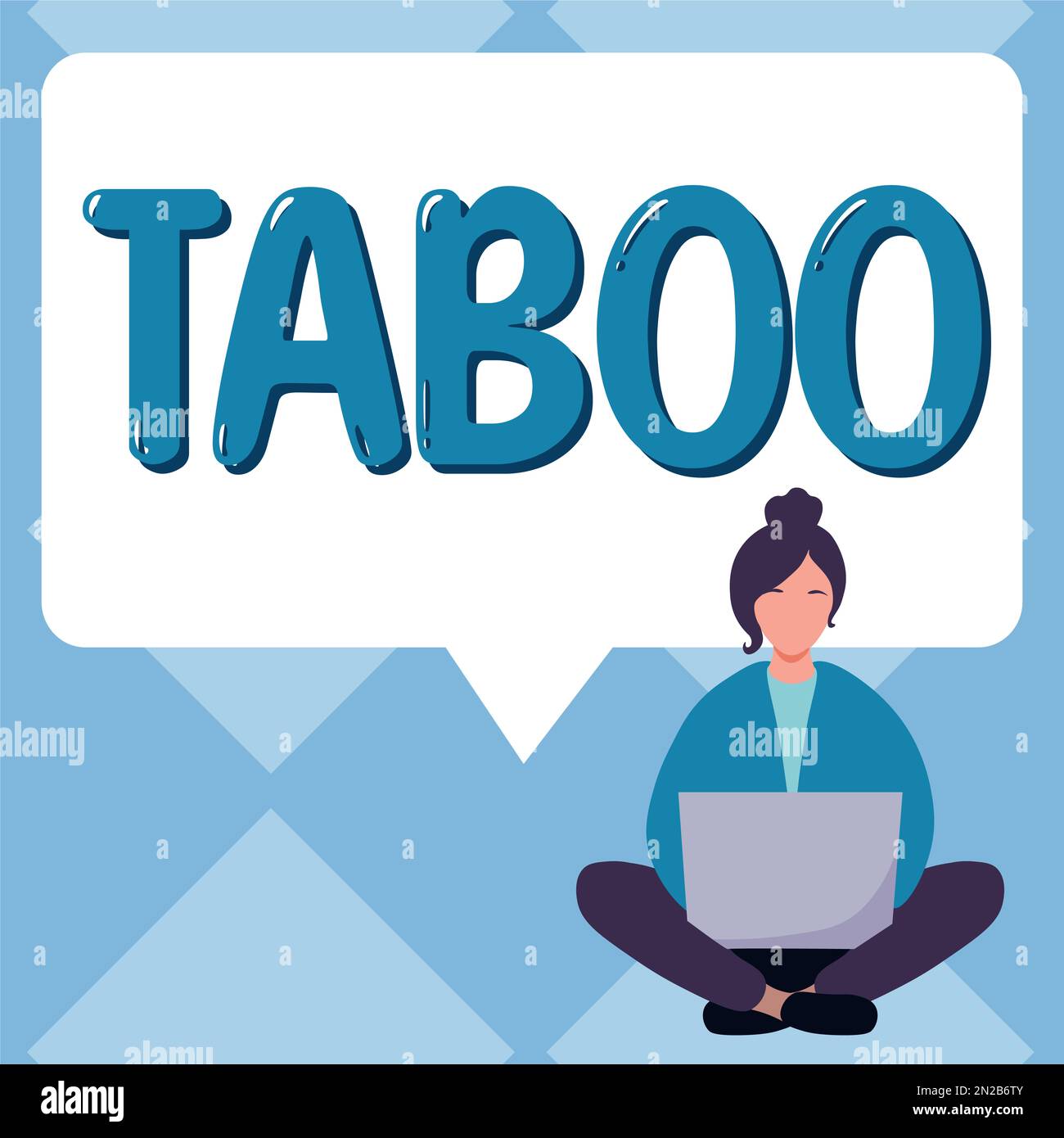 Text showing inspiration Taboo. Word for a social or religious custom ...