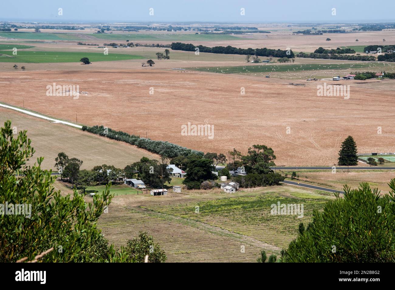 Looking south from the volcanic cone of Mount Schank, southeastern ...