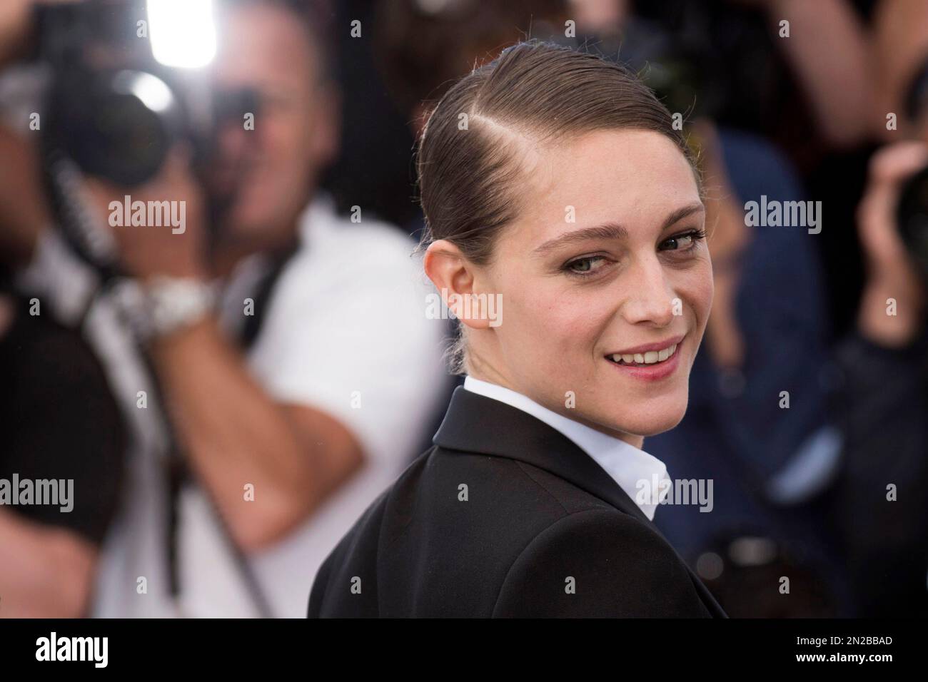 Actress Ariane Labed poses for photographers during a photo call for ...