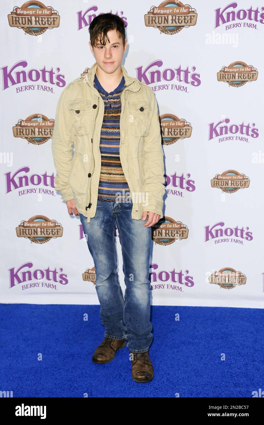 Nolan Gould arrives at Knott's Berry Farm Launches Voyage To The Iron ...