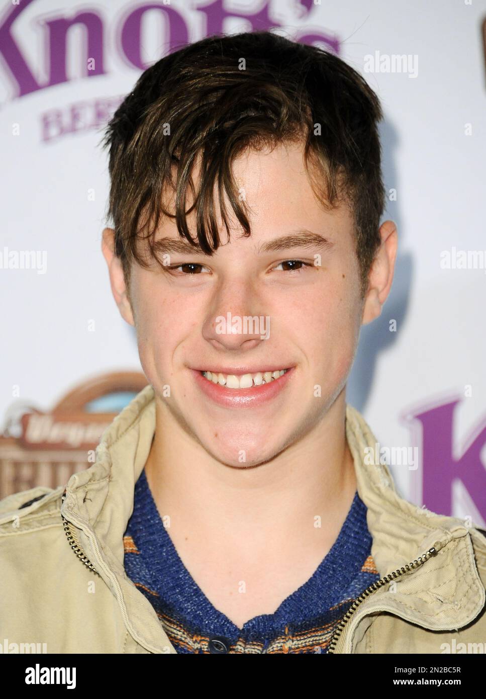 Nolan Gould arrives at Knott's Berry Farm Launches Voyage To The Iron ...