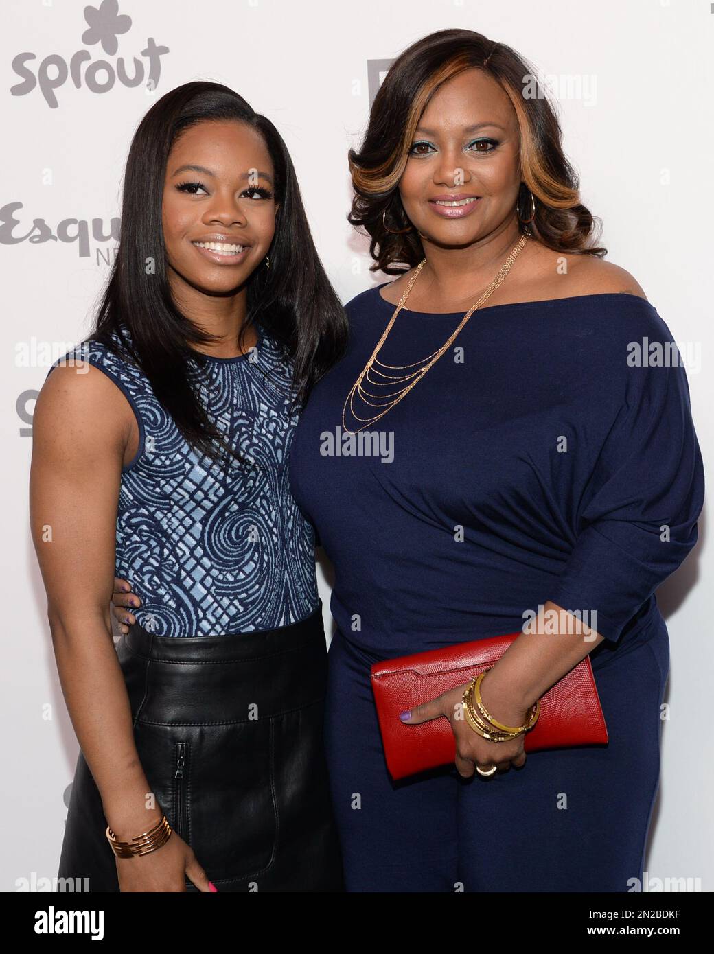 Gabby Douglas, left, and Natalie Hawkins of "Douglas Family Gold ...