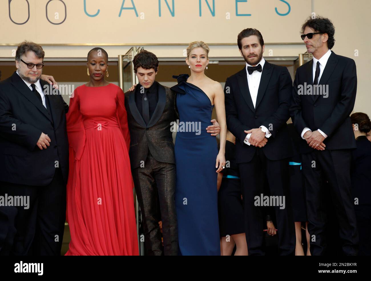 From left, Guillermo Del Toro, Rokia Traore, Xavier Doran, Sienna ...