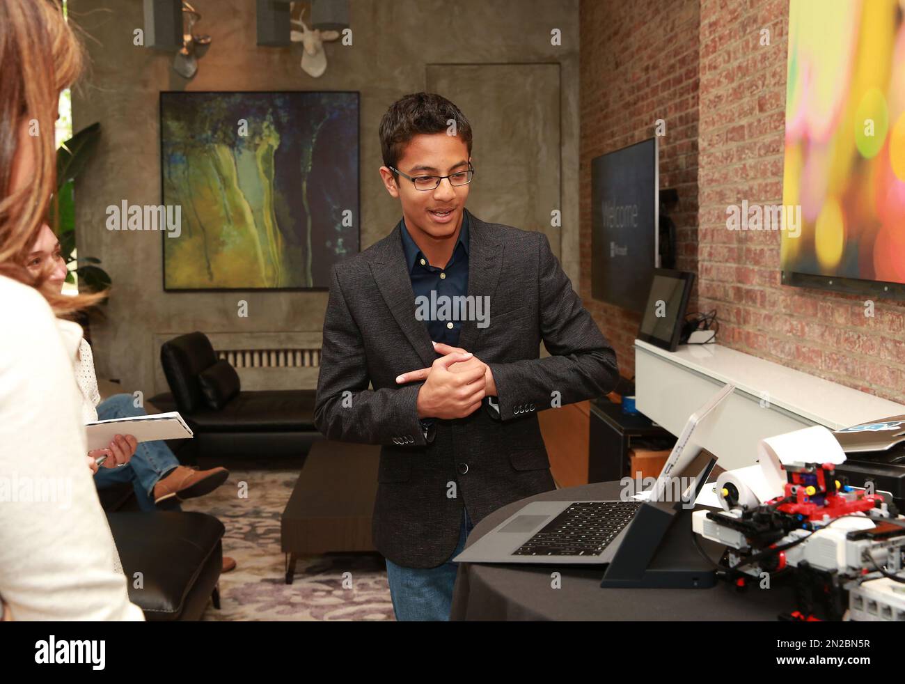 IMAGE DISTRIBUTED FOR MICROSOFT- Shubham Banerjee, the 13-year-old ...