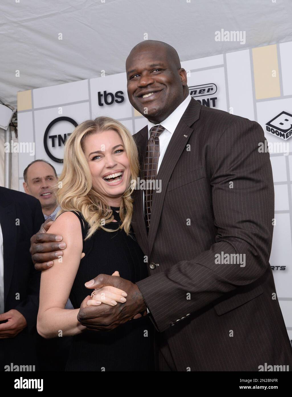 Actress Rebecca Romijn, left, and sports commentator Shaquille O'Neal ...