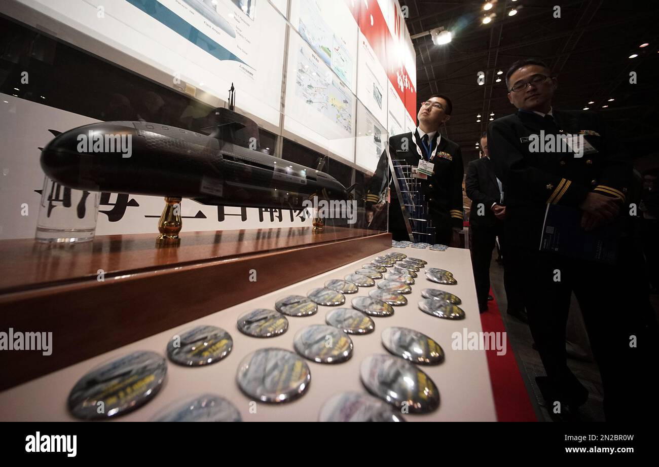 A scale model of a Japanese Maritime Self Defense Force Soryu-class ...