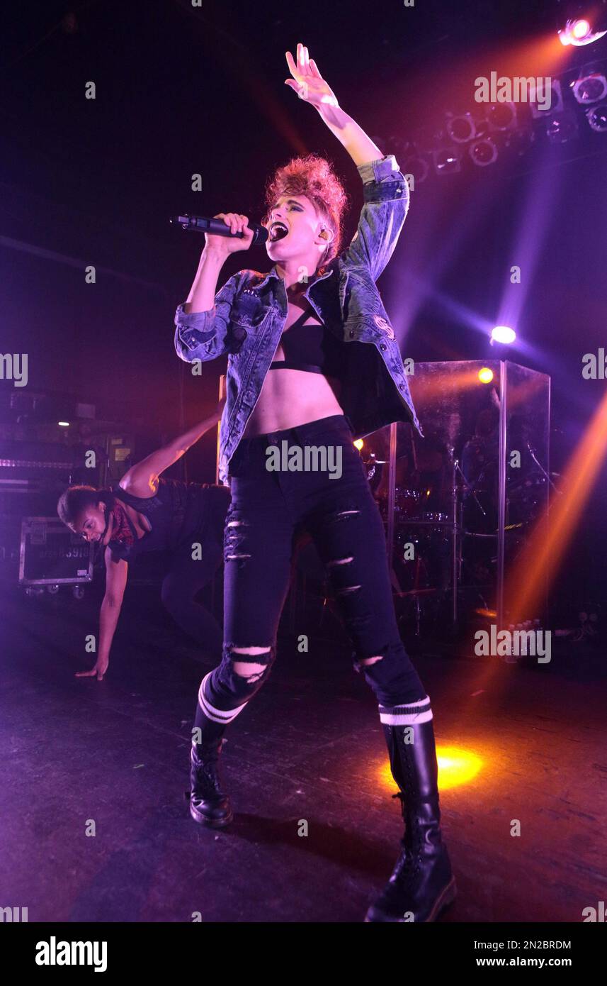 Singer-songwriter Kiesza performs in concert during her “The Sound of a ...