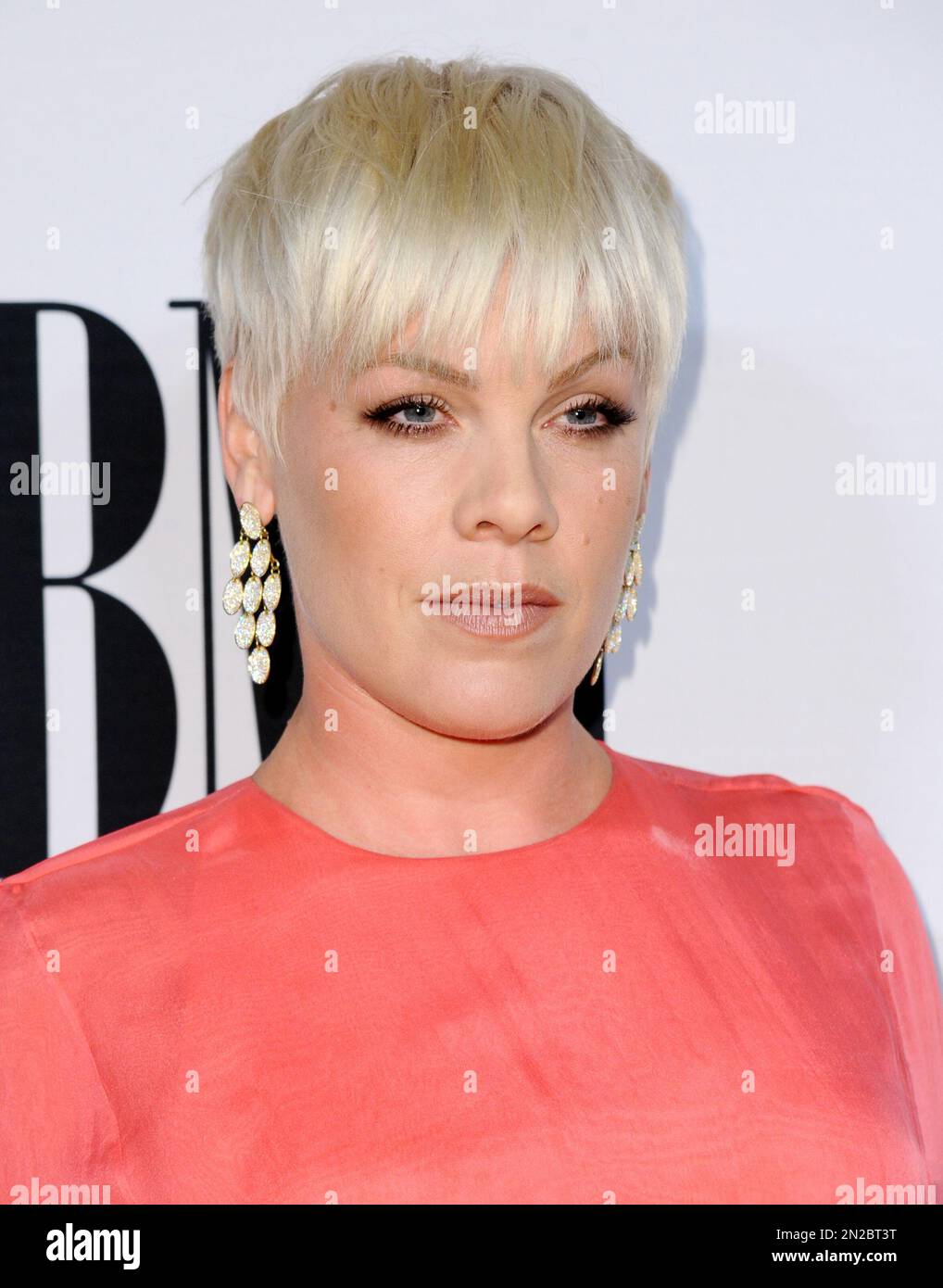 President's award winner Pink arrives at the 63rd annual BMI Pop Awards ...
