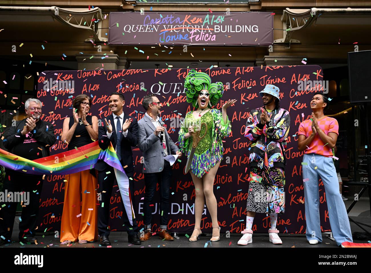 (L-R) Queer activist and original MardiGras initiator Ken Davis ...
