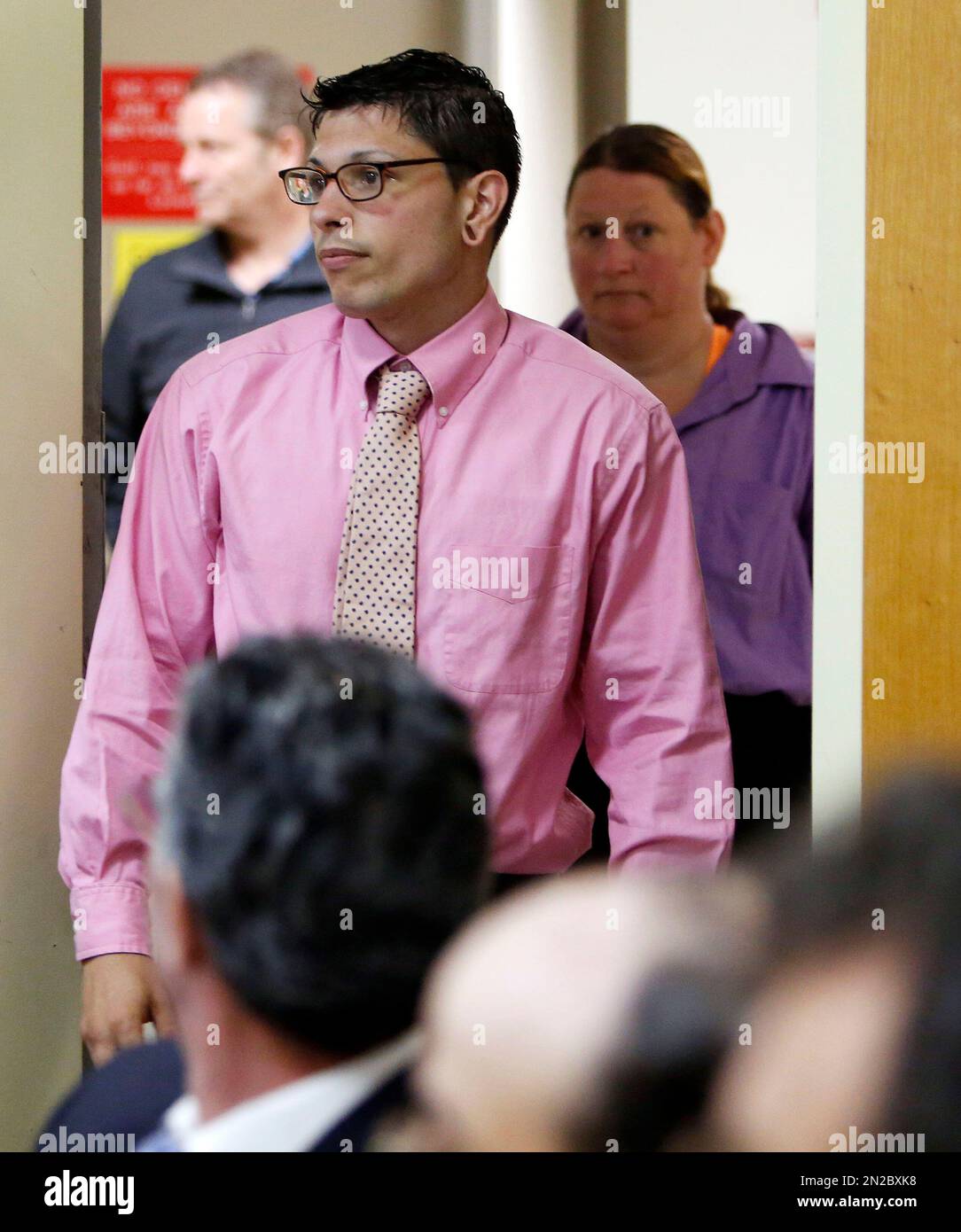 Autumn Savoy arrives Tuesday May 12, 2015 for his parole hearing at the ...