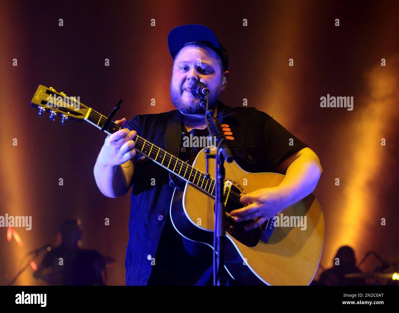 Ragnar Þórhallsson of the band Of Monsters and Men performs in concert ...