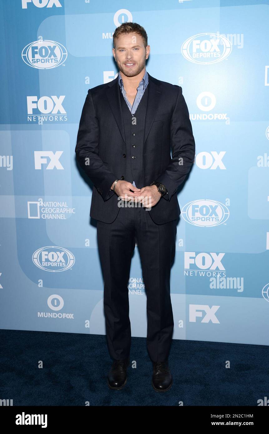 Kellan Lutz arrives at the Fox Network 2015 Programming Upfront at ...
