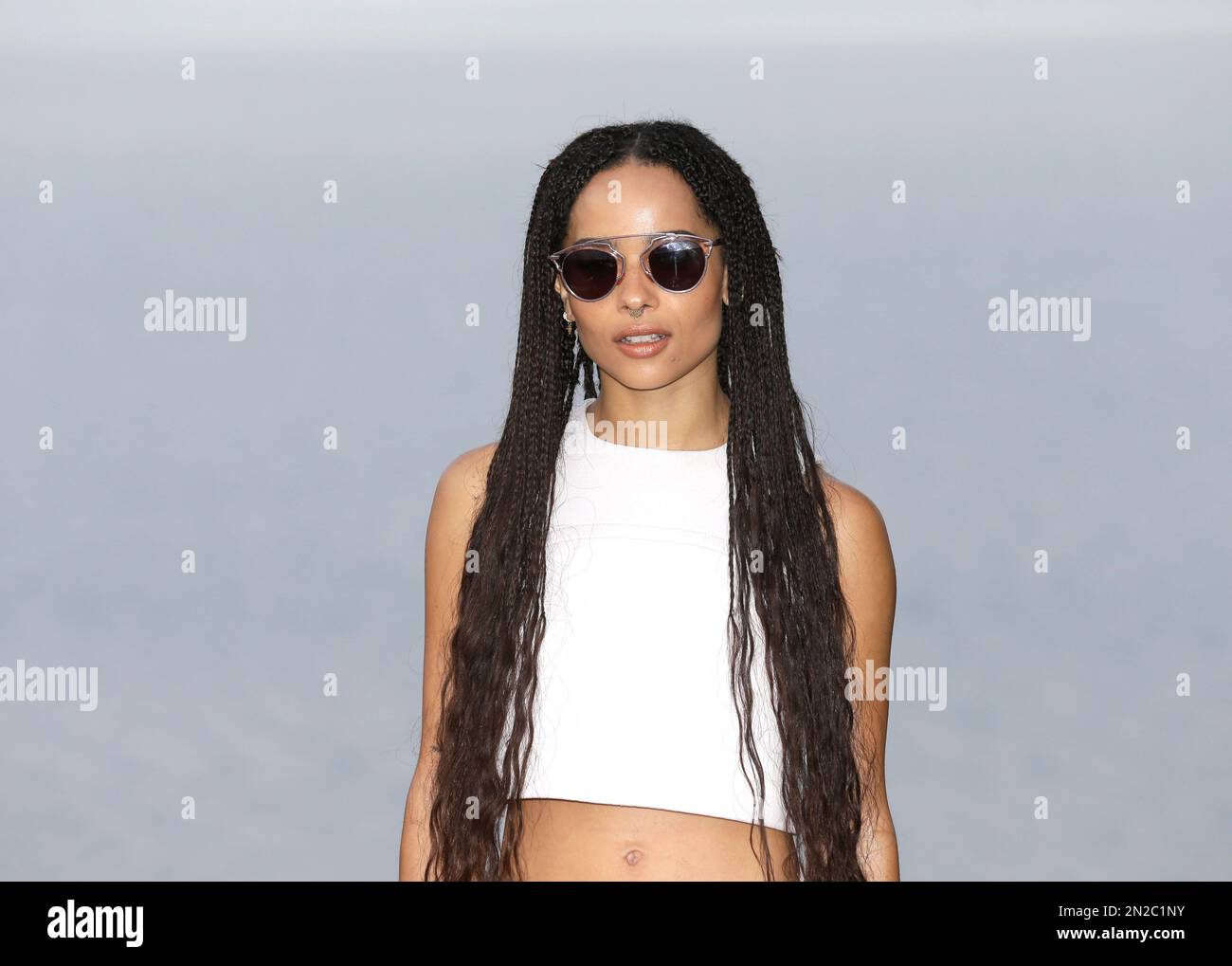 Actress ZoÃ« Kravitz arrives at the Dior Resort 2015 catwalk show ...