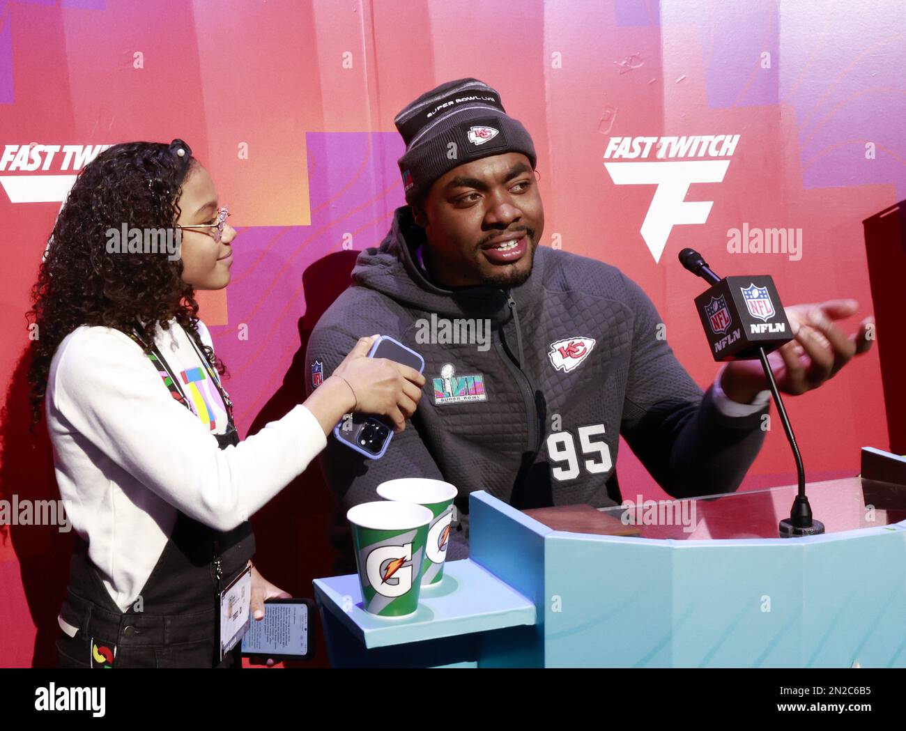 Phoenix, United States. 05th Feb, 2023. Kansas City Chiefs Chris Jones ...