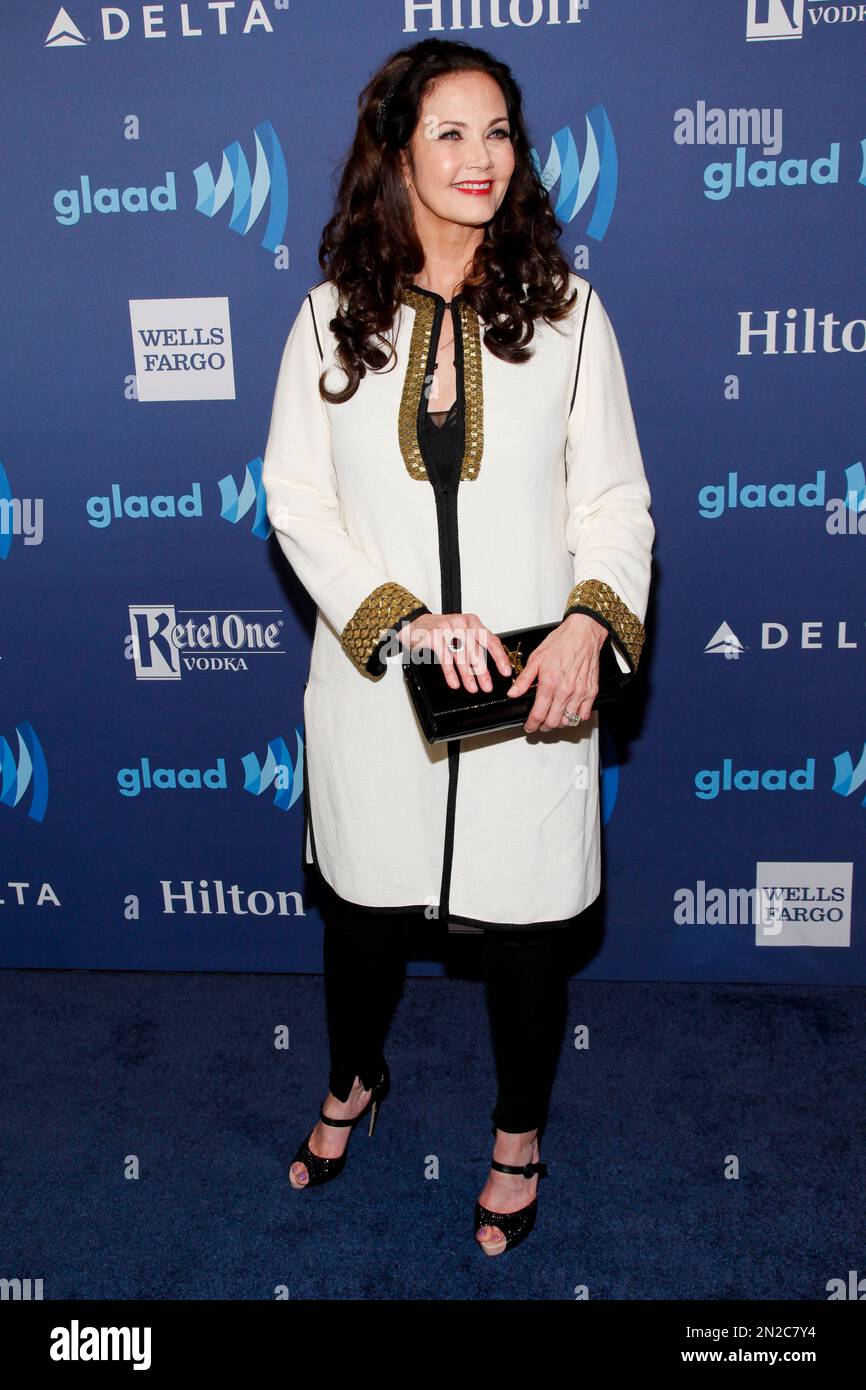 Lynda Carter attends the 26th Annual GLAAD Media Awards at the Waldorf ...