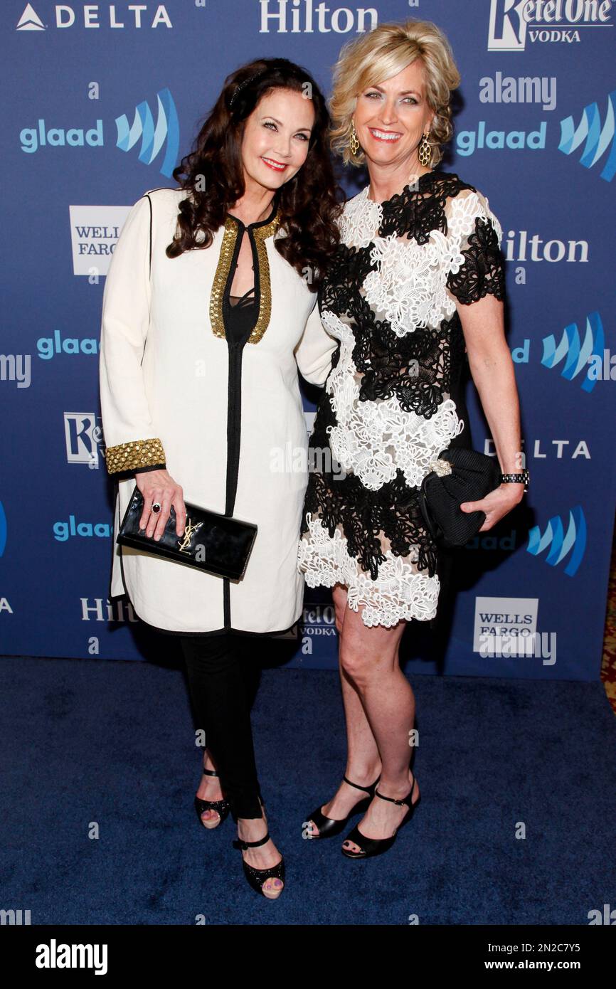 Lynda Carter, left, and Kelly Ripken, right, attend the 26th Annual ...