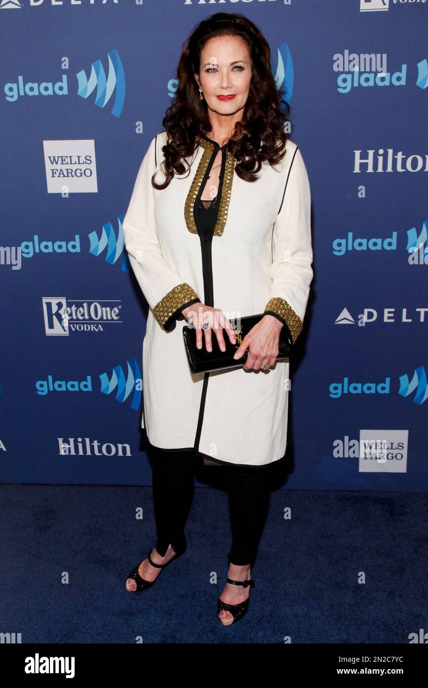 Lynda Carter attends the 26th Annual GLAAD Media Awards at the Waldorf ...
