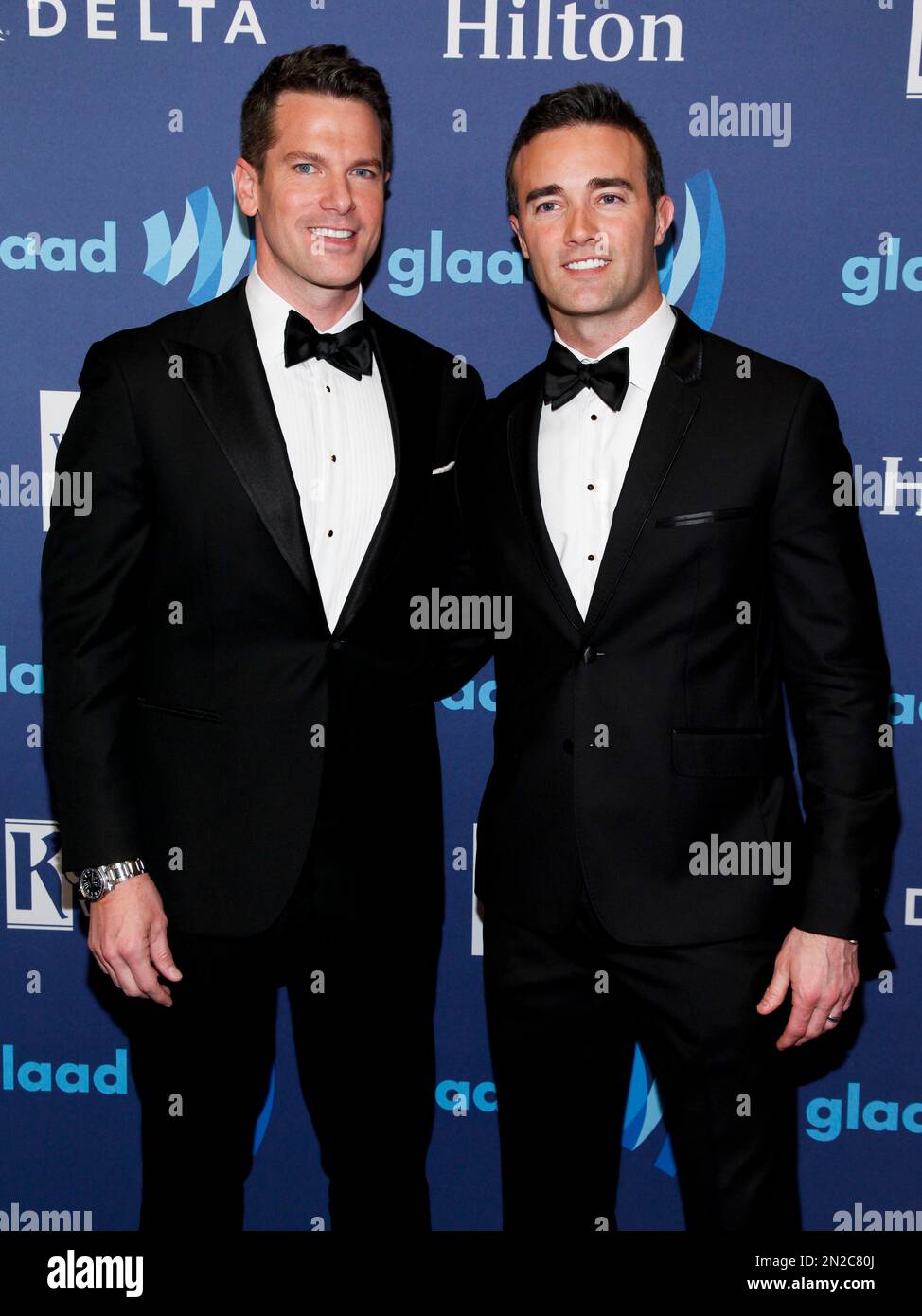 Thomas Roberts, left, and Patrick Abner, right, attend the 26th Annual ...
