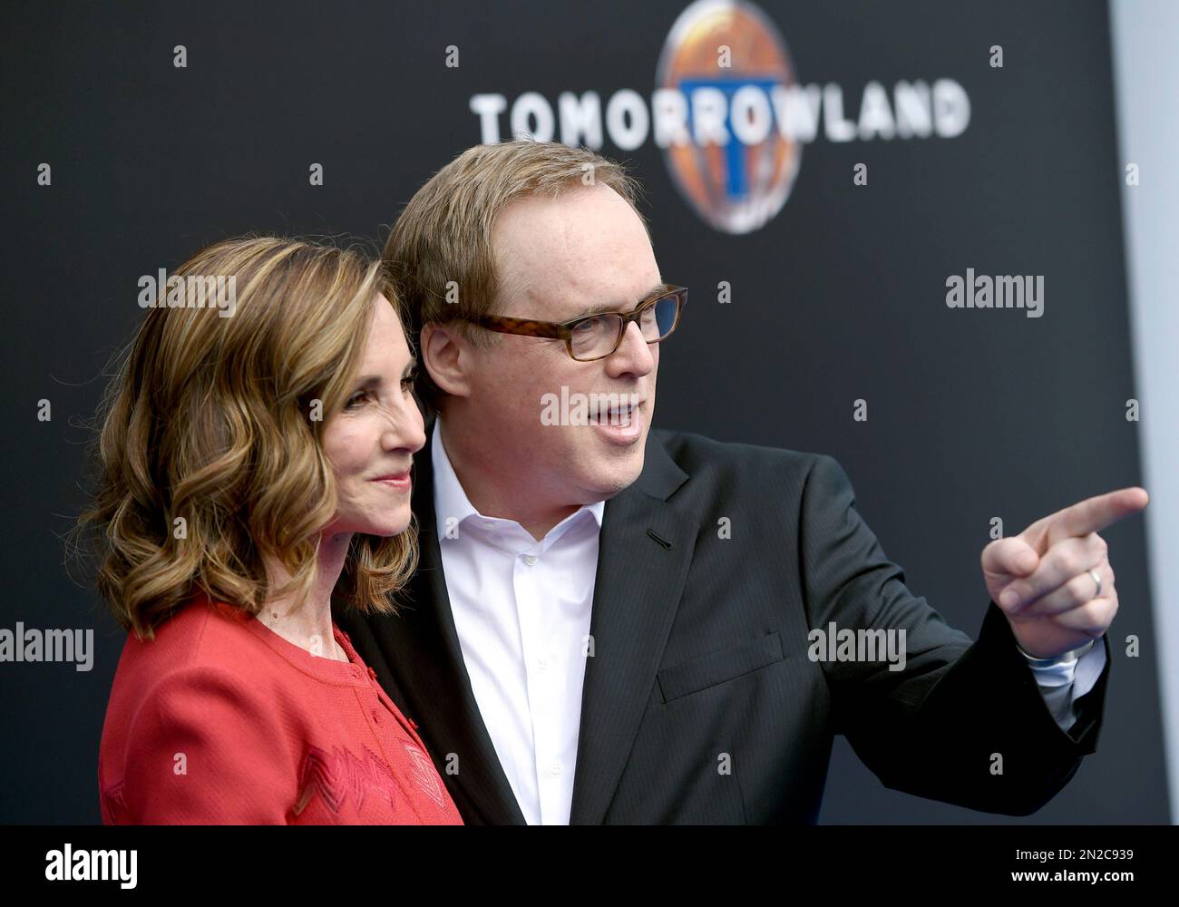 Elizabeth Canney, left, and director Brad Bird arrive at the world ...