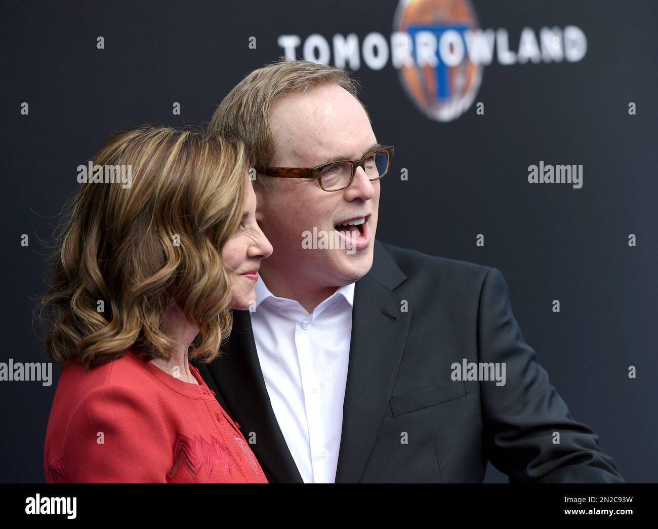 Elizabeth Canney, left, and director Brad Bird arrive at the world ...